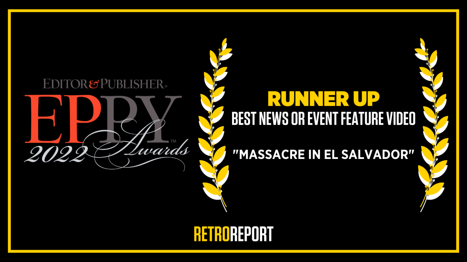 Retro Report is an Eppy Award Runner Up - Retro Report