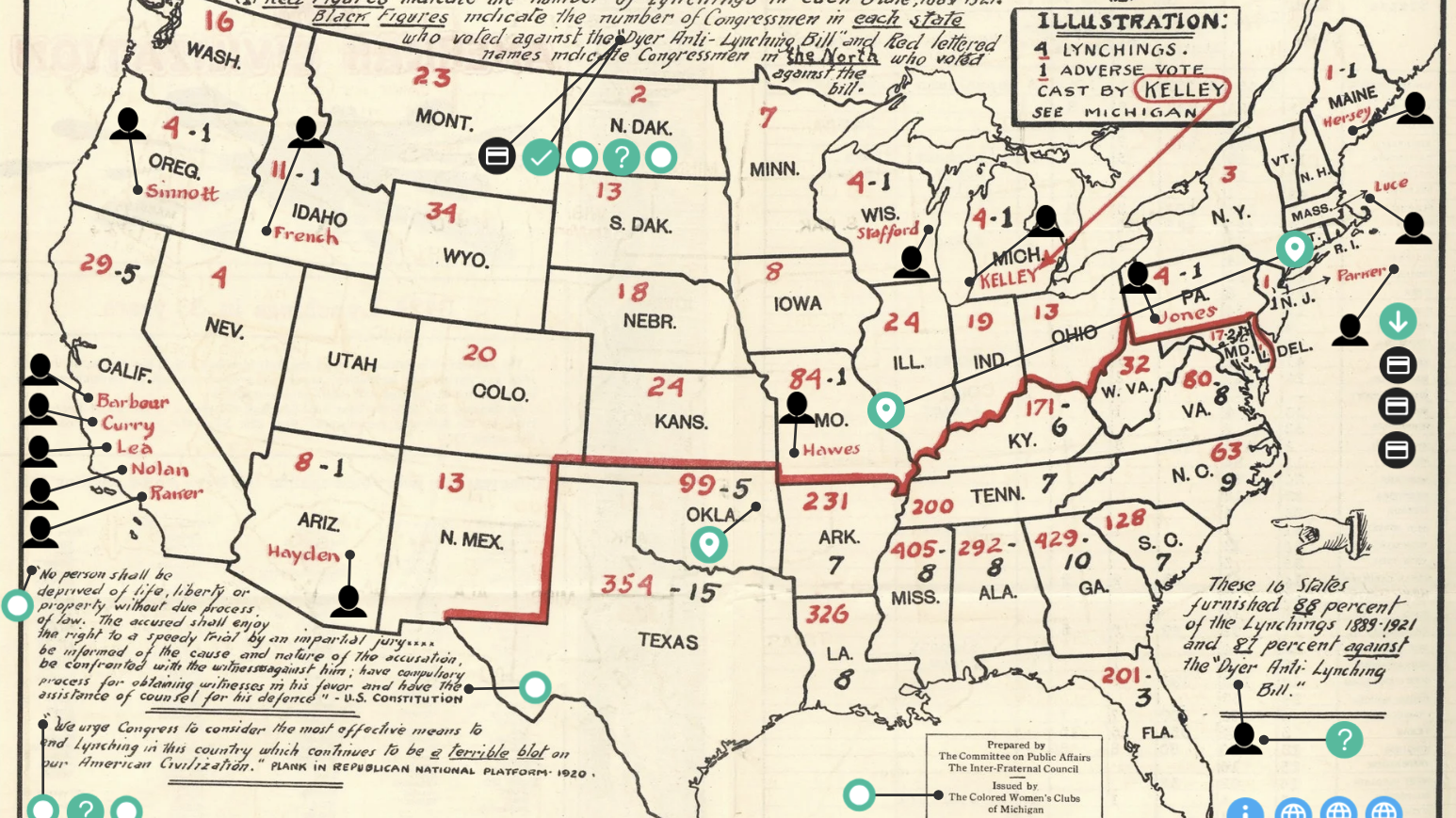 Interactive Map: The Red Record of Lynching - Retro Report